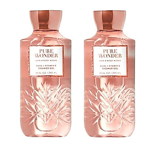 Bath and Body Works Pure Wonder Shower Gel 10 Oz 2 Pack (Pure Wonder)
