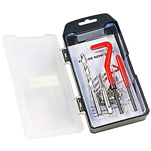 Highking Tool Thread Repair Kit, M7 x 1.0mm Metric Thread Repair Insert Kit Compatible Hand Tool Set for Auto Repairing (M7-1.0)