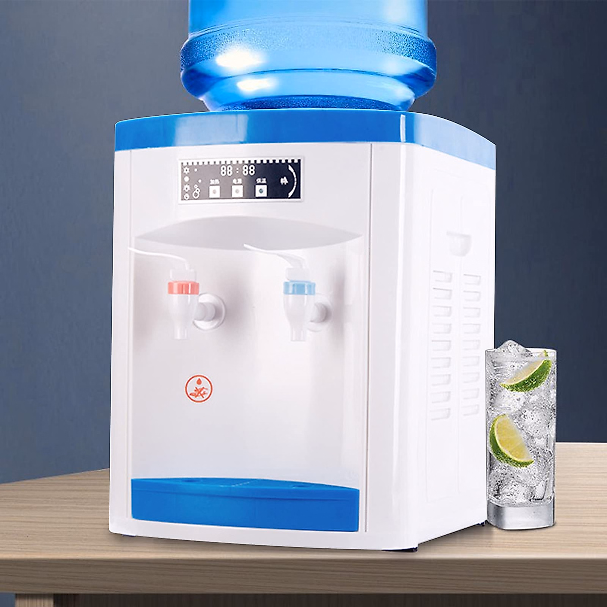 5 Gallon Top Loading Water Dispenser 304 Food Grade Liner Countertop Drinking Machine Desktop Electric Hot Cold Water Dispenser for Home Office