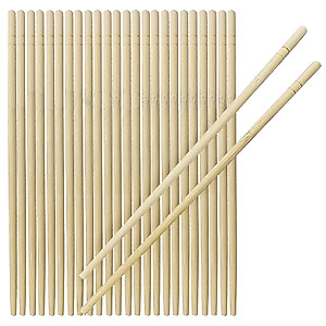 UEJYWUY 400 Pairs 8 Inch Disposable Chopsticks, Separated Sleeved Individually Wrapped Disposable Bamboo Chopsticks, Bamboo Wooden Chopsticks for Noodles, Sushi, Asian Food