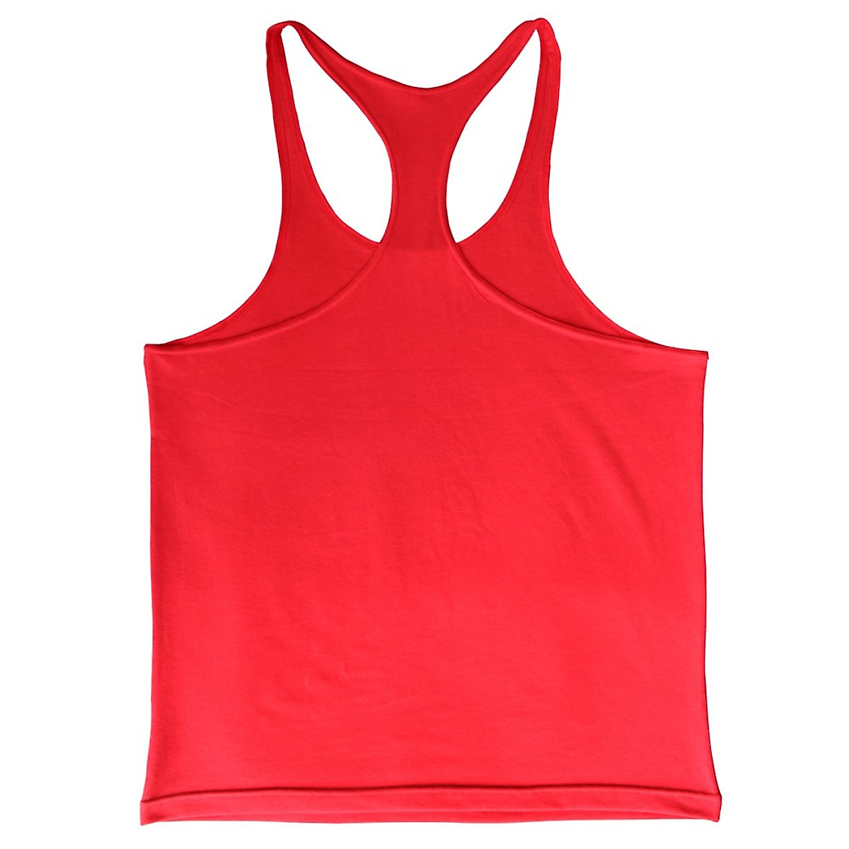 Muscle Alive Mens Bodybuilding Stringer Tank Tops Cotton Racerback Size L Red