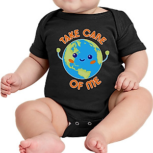 TEEAMORE Custom Bodysuits for Baby Personalized Bodysuit Design Your Own Add Your Text Image Black