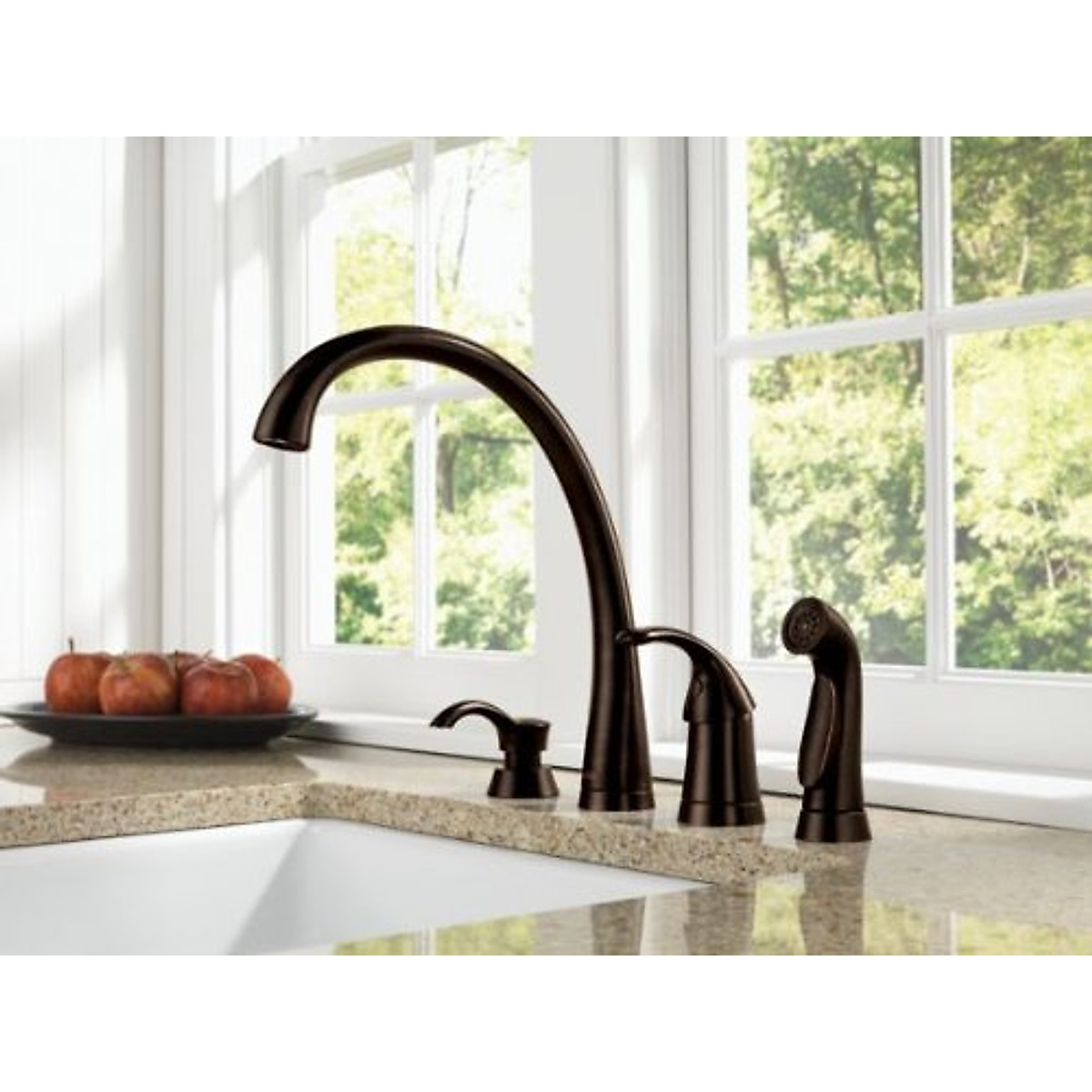 Delta Faucet Pilar Kitchen Soap Dispenser for Kitchen Sinks, Venetian Bronze RP50781RB