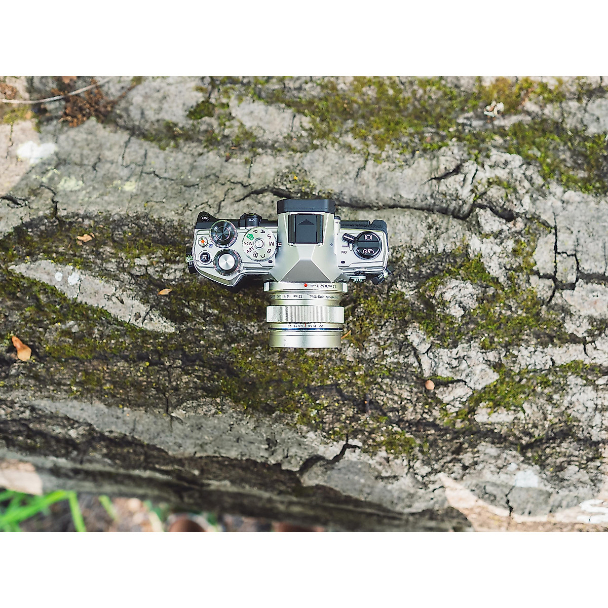 Bundle of OM System OM-5 Silver Outdoor Camera Weather Sealed Design 5-Axis Image Stabilization 50MP Handheld High Res Shot + M.Zuiko Digital ED 12mm F2.0 Silver