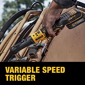 DEWALT 20V MAX XR Cordless Ratchet Set, 3/8" and 1/2" Sealed Head Ratchet, Battery and Charger Included (DCF510GE1)