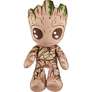 Marvel Plush Character Figure, 8-inch Groot Super Hero Soft Doll, Collectible Toy Gift for Kids & Fans Ages 3 Years Old & Up