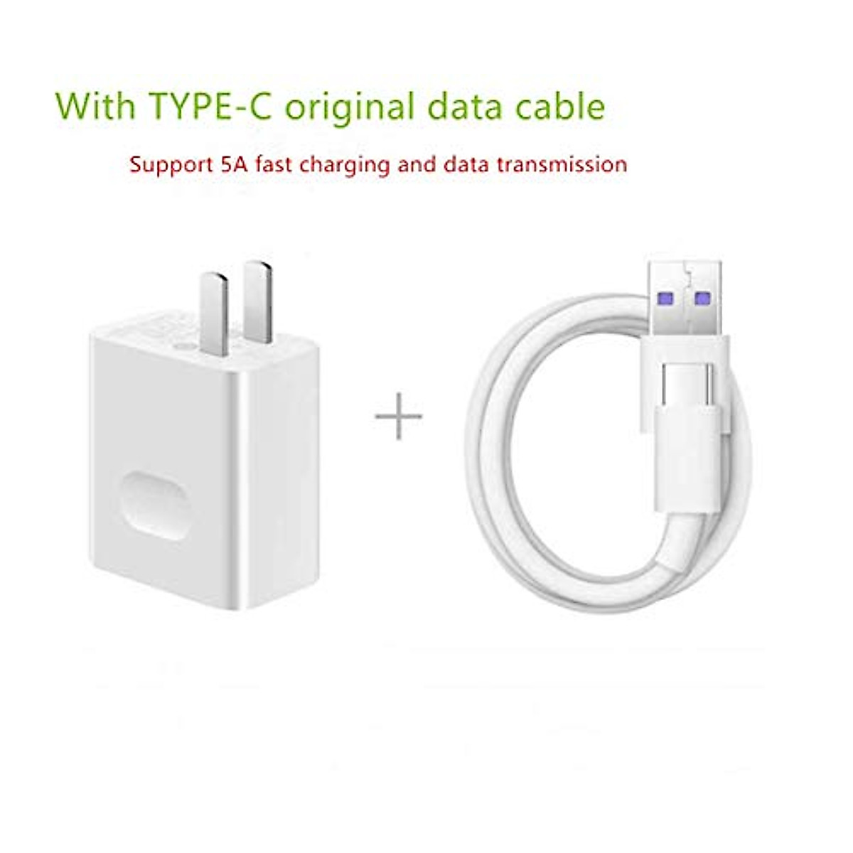Applicable to Huawei mobile phone Super Charge + Type-C Data Cable 5A high Current Charging Cable Support Huawei Ultra Fast Charging P10 / P10Plus/P20 / Mate20 / P30/HONORV10/ V20 etc.