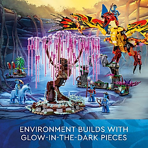 LEGO Avatar Toruk Makto & Tree of Souls 75574 Building Set - Movie Inspired Toy Set with Jake Sully and Neytiri Minifigures, Direhorse Animal Figure, Glow in The Dark Pandora Adventure