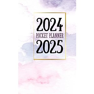 2024-2025 pocket planner: 2 Year Monthly Pocket Calendar (Junuary 2024 to December 2025) With Federal Holidays and Motivational Quotes