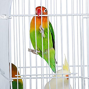 Yaheetech 41-Inch Portable Hanging Flight Bird Cage for Small Parrots Quaker Cockatiels Sun Parakeets Green Cheek Conures Finches Canary Budgies Lovebirds Travel Bird Cage