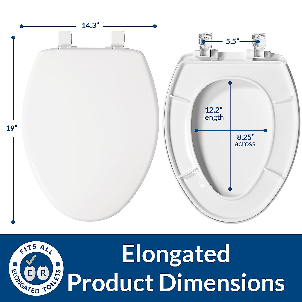 BEMIS 7300SLEC 346 Toilet Seat will Slow Close and Removes Easy for Cleaning, ELONGATED, Biscuit/Linen