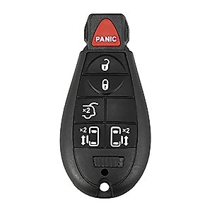 X AUTOHAUX Replacement Keyless Entry Remote Car Key Fob M3N5WY783X 433Mhz for Dodge Grand Caravan for Chrysler Town and Country 6 Buttons with Door Key
