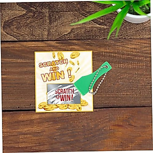 Abaodam 20 Pcs Plastic Scraper Tool Versatile Ticket Scratcher Compact Sticker Remover Scratching Tool Pendant Scraper Tool