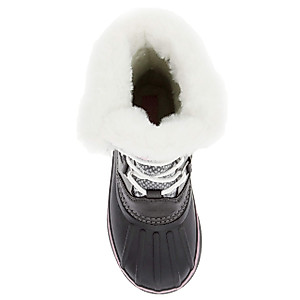 LONDON FOG Girls Tottenham Cold Weather Snow Boot GREY FELT/PINK Size 13