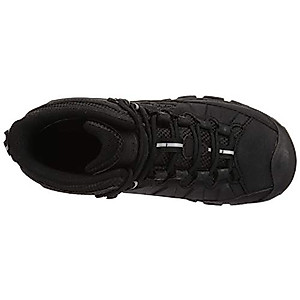 KEEN mens Targhee Exp Mid Wp Hiking Boot, Black, 8.5 US