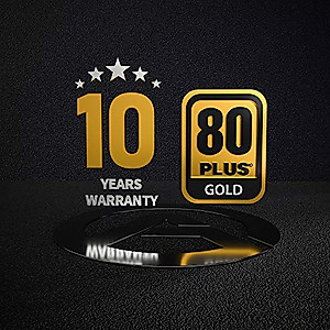 ARESGAME 850W Power Supply Semi Modular 80+ Gold PSU (AGS850)