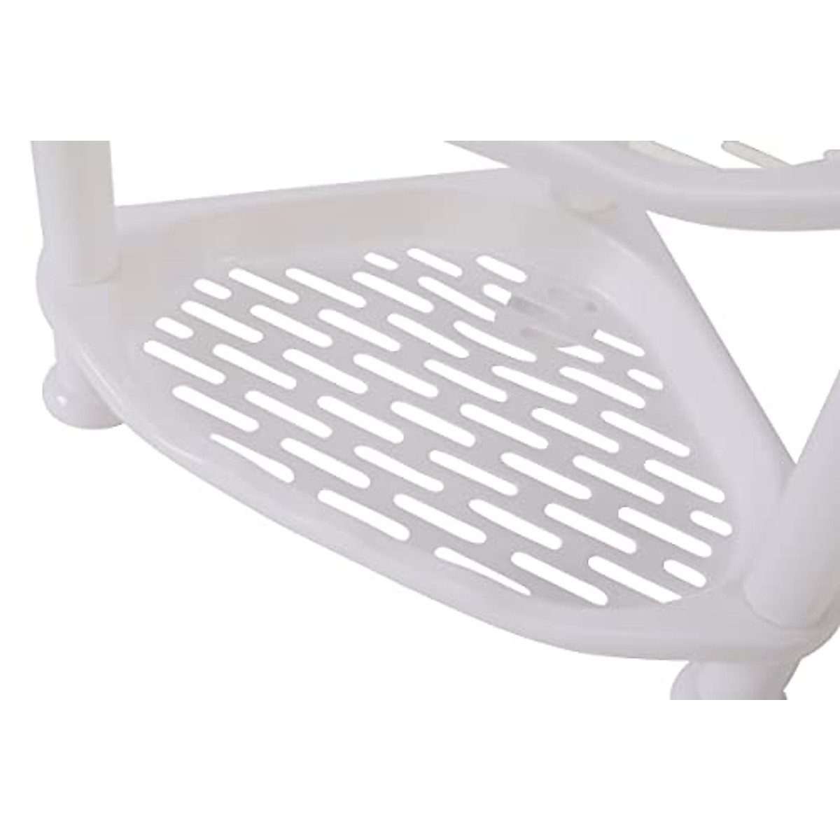 3 Tier Corner Shower Caddy, Rustproof, Plastic Shower Organizer for Bathroom, Bathtub, Shower pan, Bath Accessories Shower Caddies, 13.5 x 10 x 18 Inches, White (White 3 Tier Triangle)