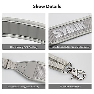 SYMIK Remote Controller Lanyard for DJI FPV/Avata, Phantom 4/3, Inspire Remote Controller 2, SYMIK Bracket, Adjustable Neck Strap/Shoulder Strap with Comfortable EVA Padding; Adjusts from 21'' to 28''