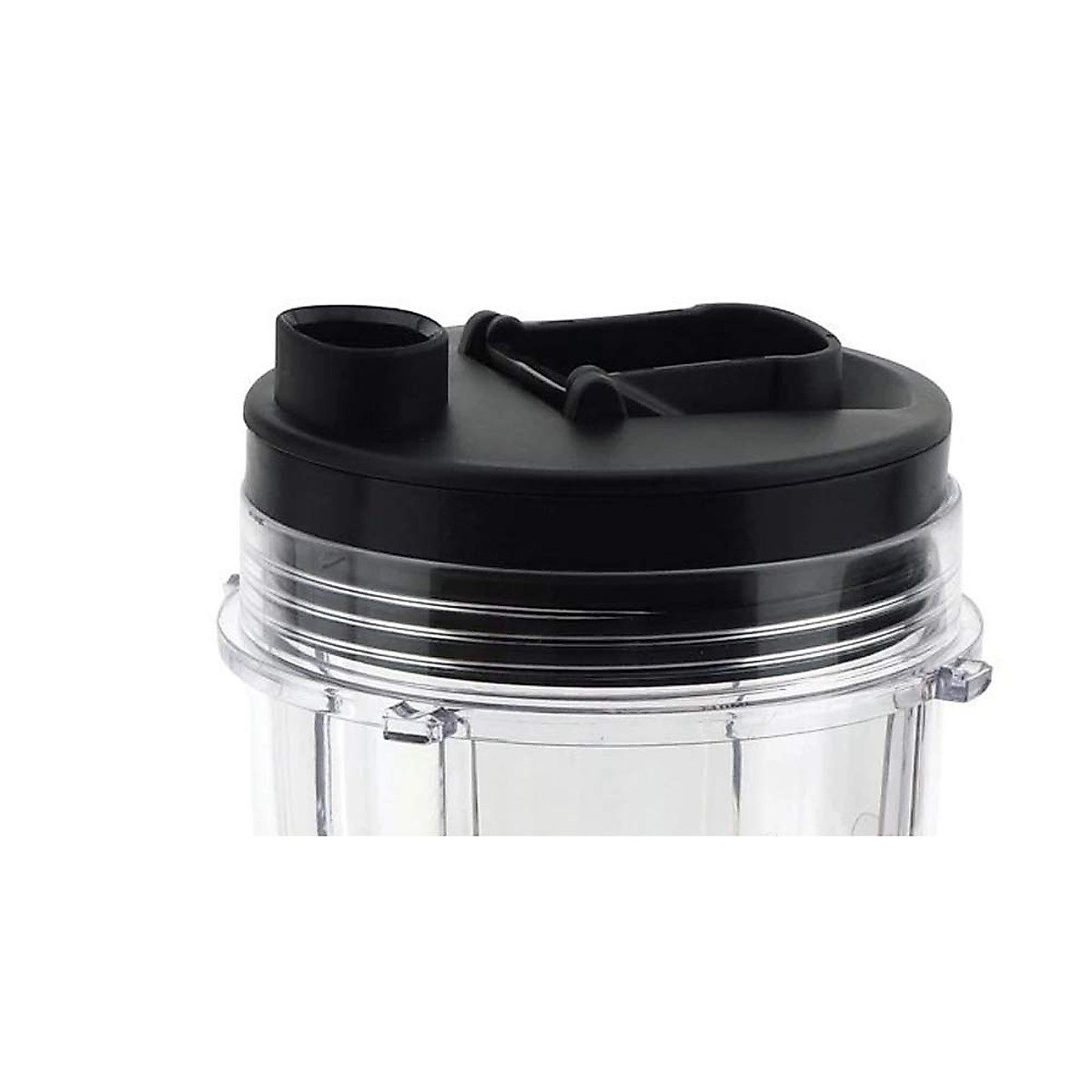 Anbige 2 Packs Replacement Parts Cup with lid, Compatible with Nutri Ninja Blenders BL480 BL482 BL642 NN102 BL682 BL450 BL2013 (2 12oz cup with lid)