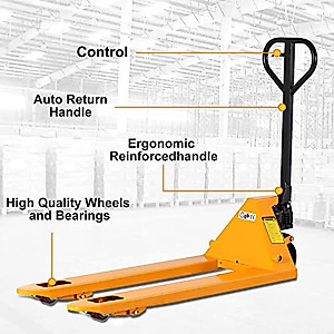 APOLLOLIFT Standard Duty Manual Pallet Jack Hand Truck 5500lbs Capacity 48" Lx21 W Fork Size