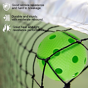 Portable Pickleball Net System, FOME 22 FT Pickleball Net Portable Outdoor Regulation Size Pickleball Nets and Accessories with Carry Bag Steady Steel Frame Strong PE Pickle Ball Net