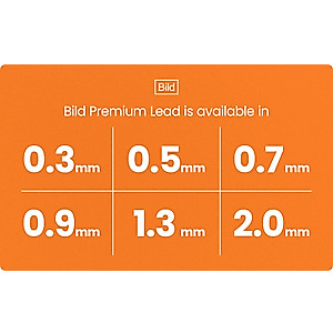 Bild Premium 1200 leads of 0.7 mm Mechanical Pencil Lead Refills (HB Mega, 0.7 mm)