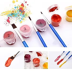 MONDART Paint by Numbers for Adults Beginners Kits DIY Oil Painting Kit Canvas Acrylic Pigment Arts Craft for Home Wall Decor Christmas Gift-Puppies and Ducks 16x20 Inch (NO Frame)