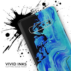 DesignSkinz Liquid Abstract Paint V46 Protective Vinyl Decal Wrap Skin Cover Compatible with The Samsung Galaxy S20 (Screen Trim & Back Glass Skin)