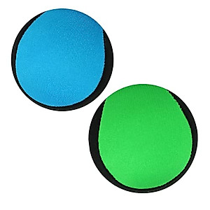 PMUYBHF 2/4 Pcs Water Jumping Ball 2.17 Inch Water Bouncing Ball Skipping Beach Ball Toys Pool Accessories Gift Outdoor Games Activities (Blue Green)