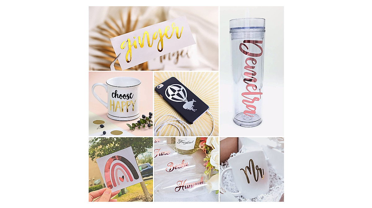 HTVRONT Rose Gold Metallic Vinyl - Easy Crafting