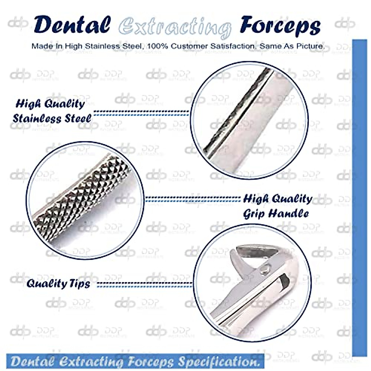 DDP Dental Tooth Extraction Forcep 106 Dentist Lab Tools Stainless Steel