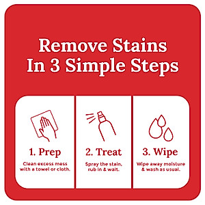 Emergency Stain Rescue Remover Spray – 4oz Laundry Stain Remover for Clothes, Upholstery Fabric, Carpet - Works on Most Blood, Grass, Coffee, Mud, Grease & Oil Stain Remover