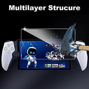 Fhyeugfy[2 Pack screen protector for PlayStation Portal ＆ Ps Portal Screen Protector, [Anti Scratch] [ HD Tempered Glass]