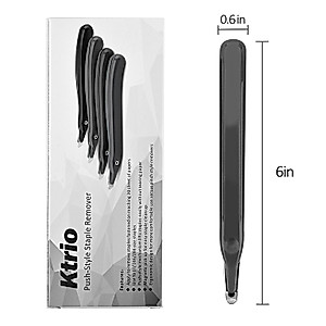 KTRIO Staple Remover Professional Magnetic Easy Staple Removers Stapler Remover Staple Remover Tool Staple Puller Remover Staple Pullers for Office, School and Home, 3 Pack Black