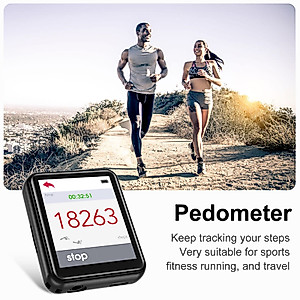 MP3 Player Bluetooth 5.3 Touch Screen Music Player Portable mp3 Player with Speakers high Fidelity Lossless Sound Quality mp3 FM Radio Recording e-Book MP3 Player Support (128GB)