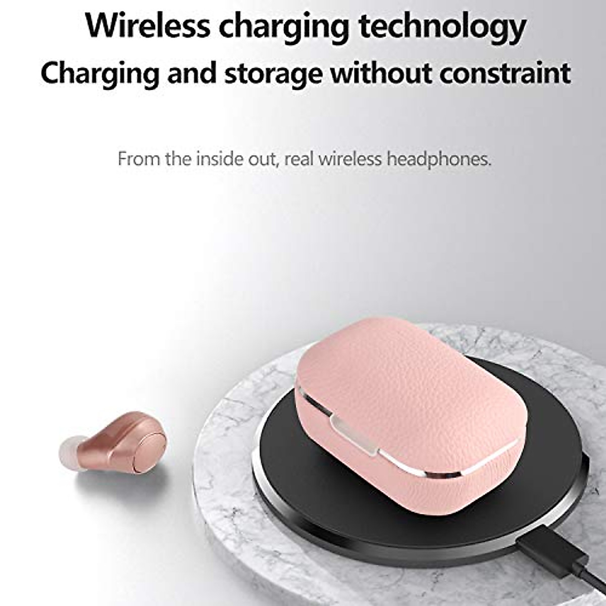 Wireless Earbuds, Bluetooth Headphones Touch Control with Wireless Charging Case, Waterproof TWS Stereo Headphones in-Ear Built-in Mic Headset Sound with Deep Bassfor iPhones and Samsung Galaxy