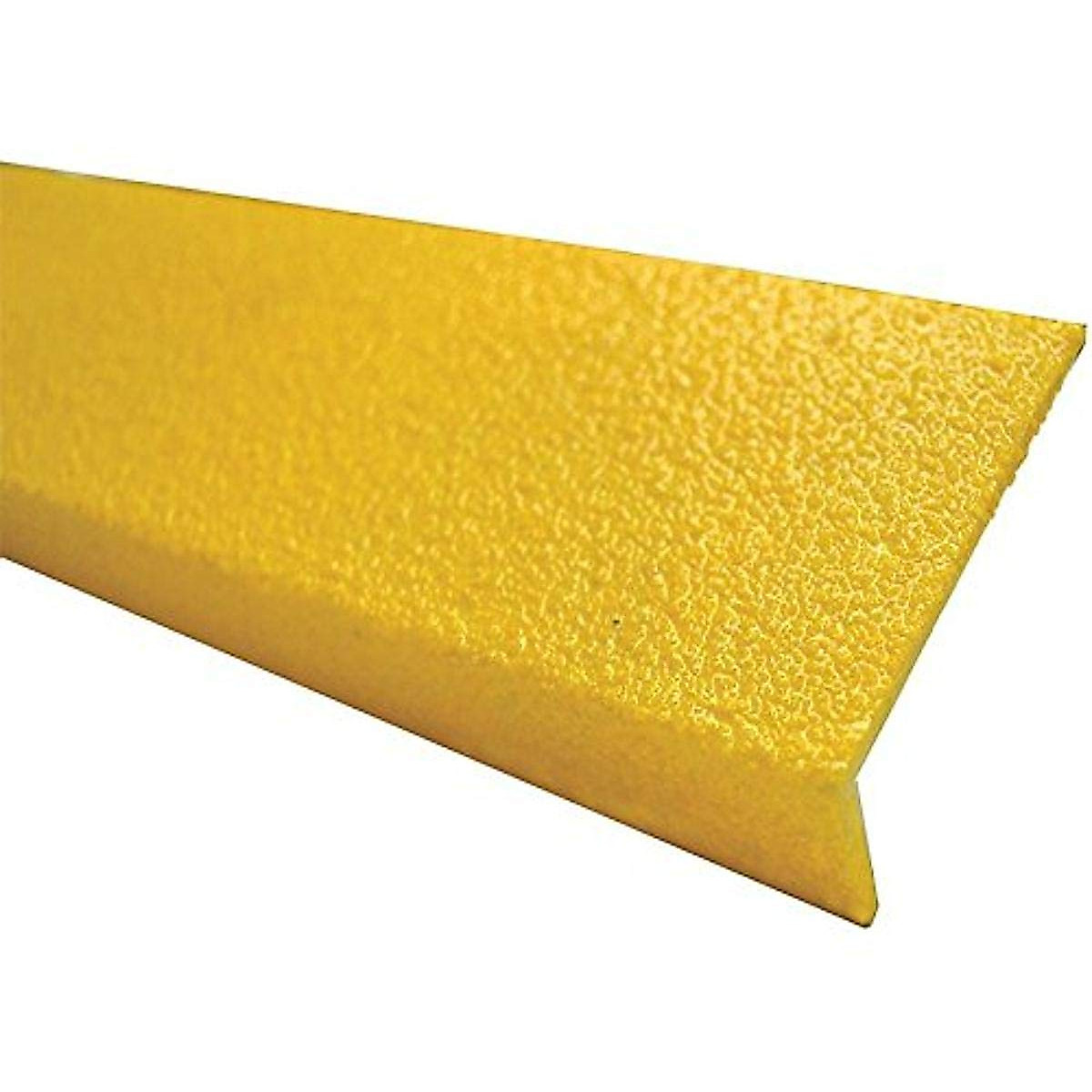 MASTER STOP 9N12003X002408H Fiber Glass Stair/Step Nosing, Yellow, 3" Depth, 1" Nose, 24" Length, Heavy-Duty Mineral Abrasive Anti-Slip Surface