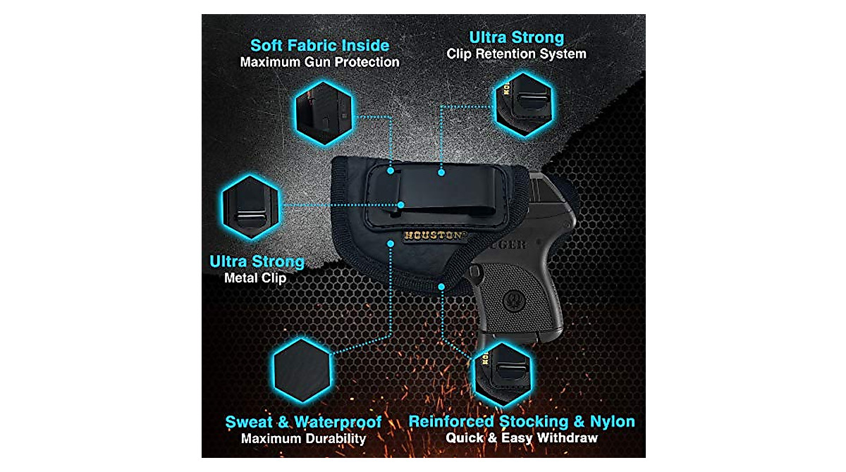 Houston ECO Leather IWB Holster for Small 380 Pistols