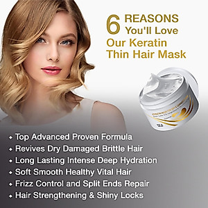 VITAMINS hair cosmetics Hair Care Kit - Hydrating, Ph Balancing, Damaged Hair Solution with Keratin, Moroccan Argan Oil - Ultra Recovery for Color Treated, Dry, Frizzy Hair - Paraben Sulfate Free