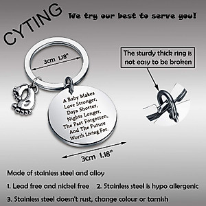 CYTING Mommy/Daddy To Be Gift New Mom/Dad Keychain Pregnancy Announcement Gift New Parent Gift First Time Mom/Dad Gift