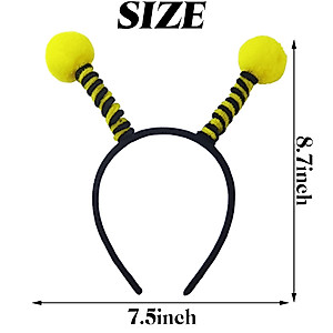 YOOHUA 12PCS Bee Tentacle Headbands Bee Hair Bands Hair Hoop for Women Girls Halloween Christmas Party Supplies