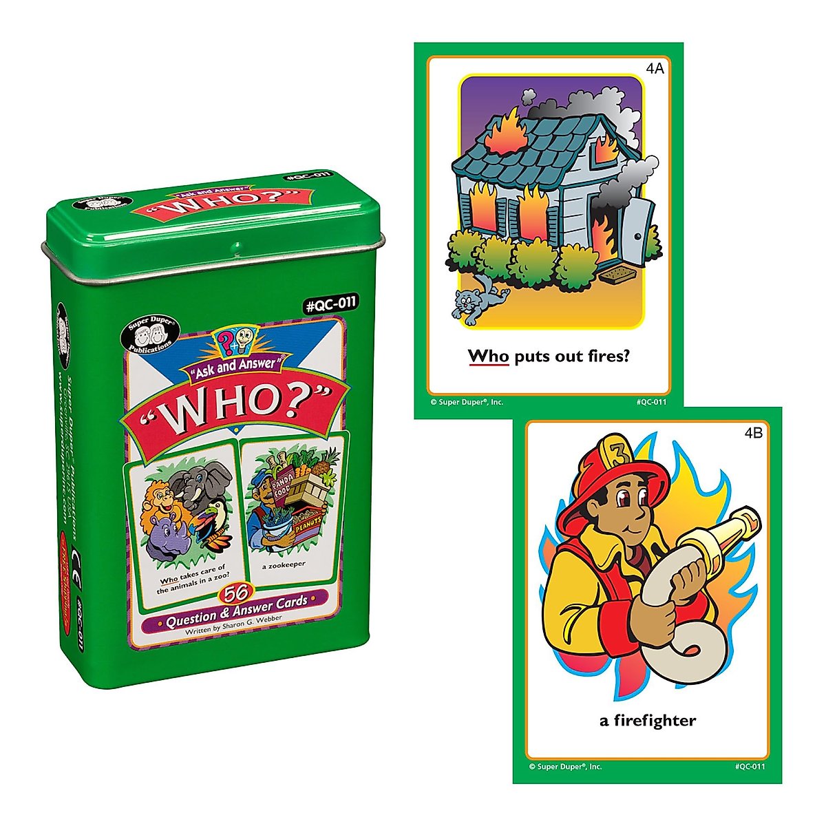 Super Duper Publications | Ask and Answer WH Question Five Fun Decks Bundle | Communication and Language Skills Flash Cards | Educational Resource for Children