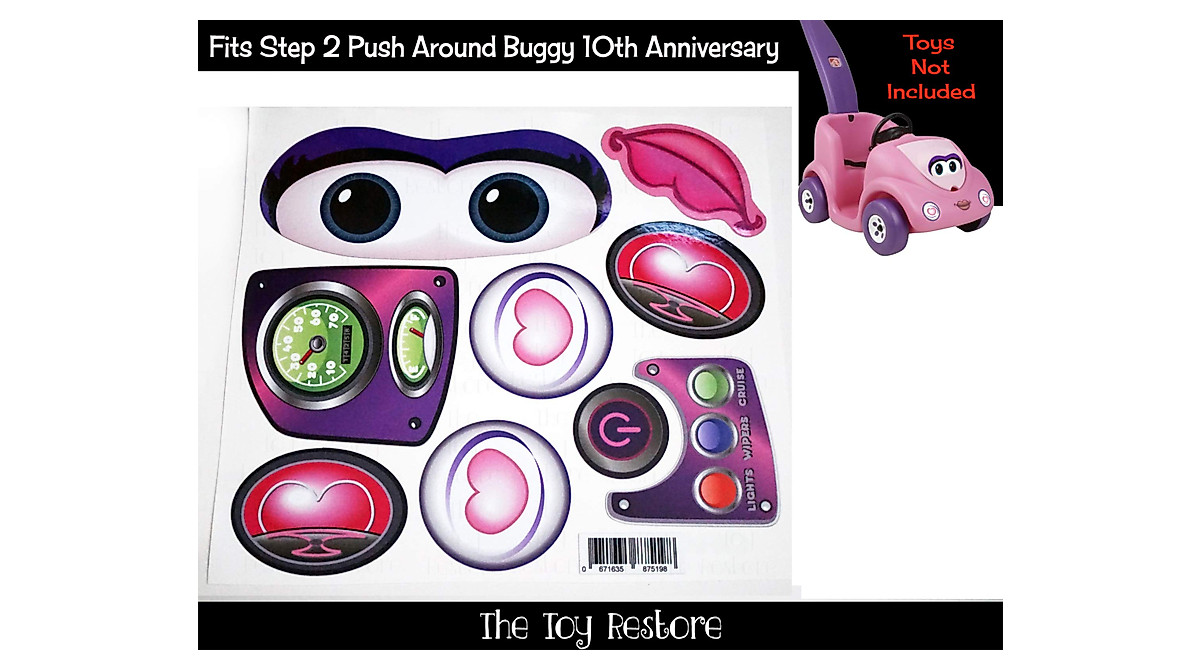 Toy Restore Replacement Decals for Step2 Buggy Car