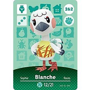Blanche - Nintendo Animal Crossing Happy Home Designer Amiibo Card - 262