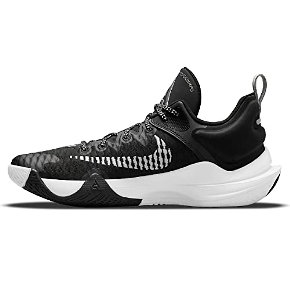 Nike Giannis Immortality Mens Basketball Trainers CZ4099 Sneakers Shoes (UK 9.5 US 10.5 EU 44.5, Black White Wolf Grey 010)