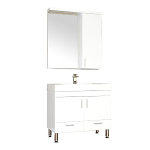 Alya Bath Ripley Bathroom Vanity, 36 inch, White