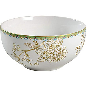 222 Fifth Replacement 5.5 " Diameter Salad Cereal Bowl PEACOCK GARDEN (quantity: 1 New Bowl)