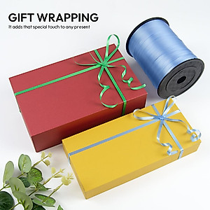 KMER LIFE Orange Crimped Curling Ribbon, 1/5" Wide x 500 Yards Christmas Curling Ribbons for Gift Wrapping, Party Decoration, Balloon String, Crafting, Balloon Ribbons for Florist Flower (1 Roll)