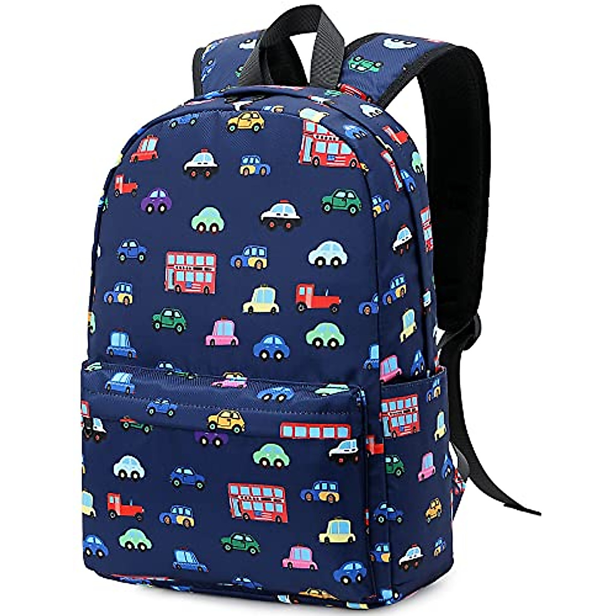 CAMTOP Preschool Backpack for Kids Boys Toddler Backpack Kindergarten School Bookbags (Y0057 Car-Navy Blue)