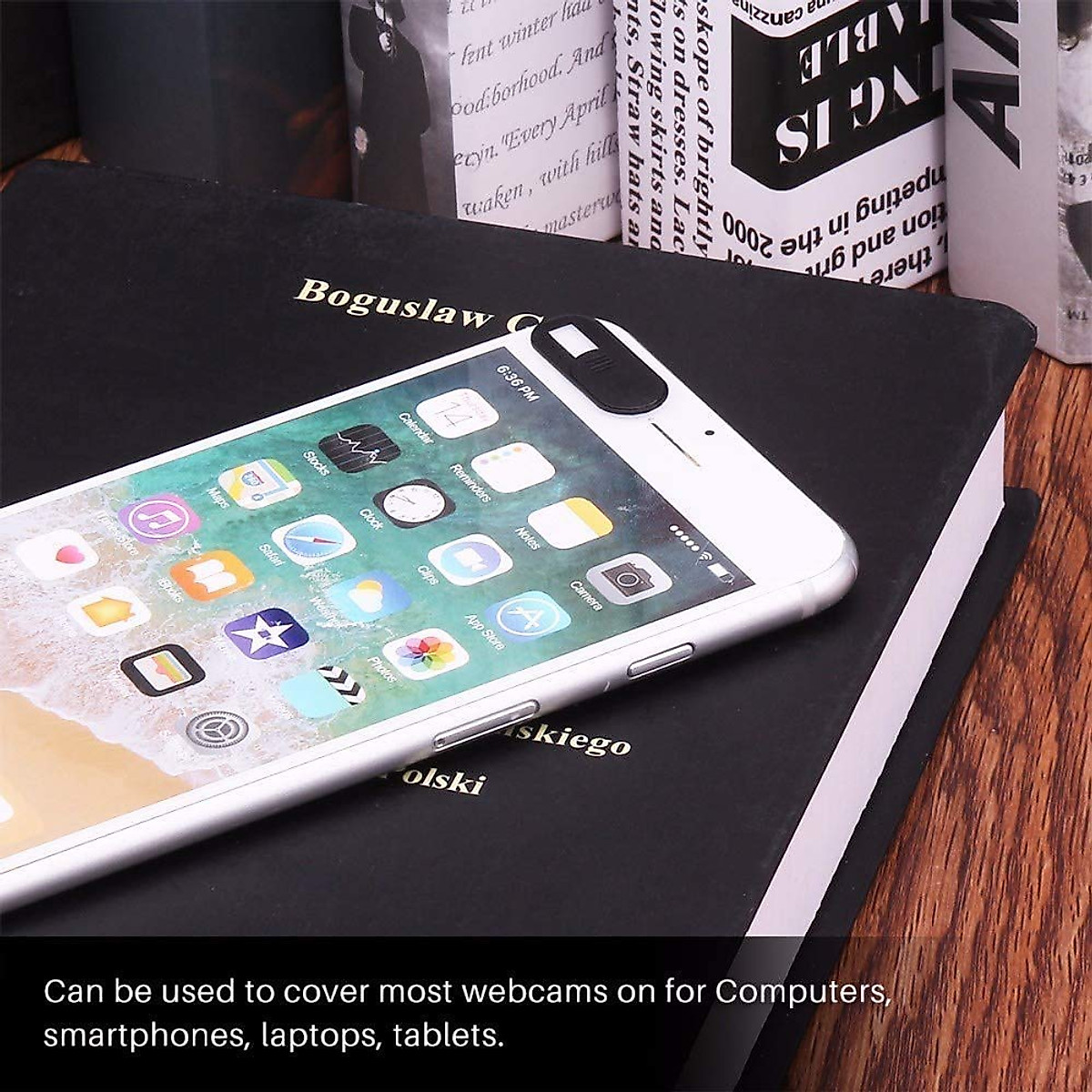 LUC Webcam Cover Slide, 6 Pack Ultra-Thin Laptop Web Camera Cover, Compatible with MacBook, Laptop, PC, Computer, iMac, iPad, Protect Privacy and Security